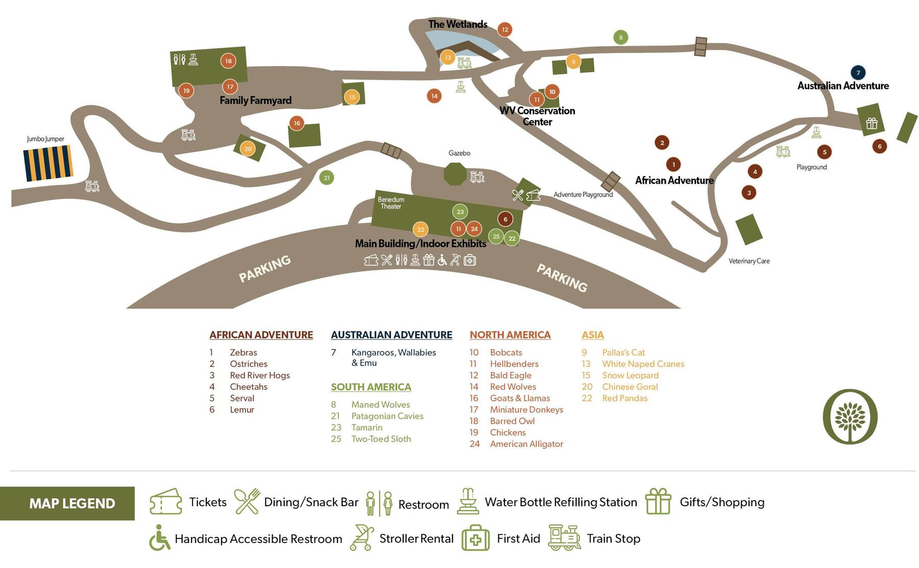 Maps of Oglebay Park Resort - Wheeling, WV Tourist Destinations